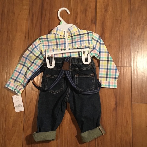 Carter's | Matching Sets | 3 Piece Big Boy Overalls | Poshmark